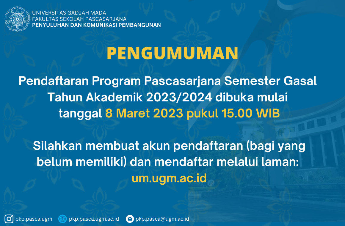 Penerimaan Mahasiswa Baru Program Pascasarjana Semester Gasal Tahun ... Penerimaan Mahasiswa Baru Program Pascasarjana Semester Gasal Tahun ...